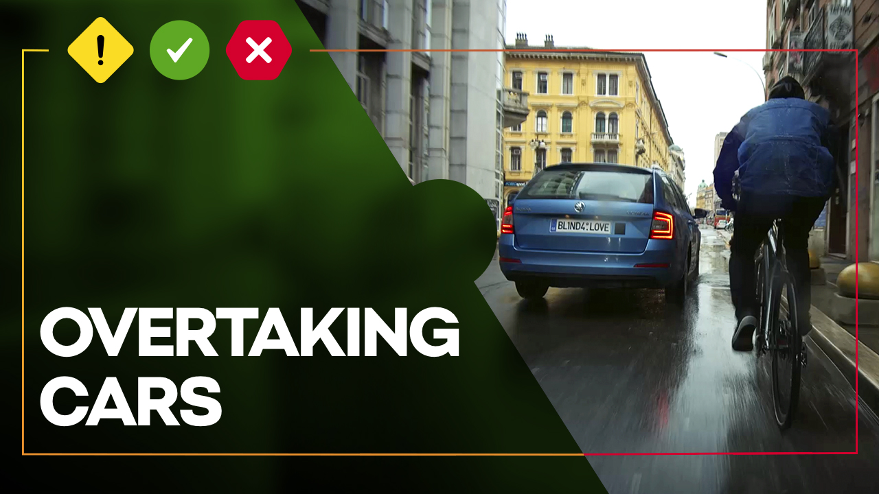 HOW TO BE SAFE WHEN OVERTAKING CARS ON A BIKE [EP. 1 OF 7] - Škoda We ...